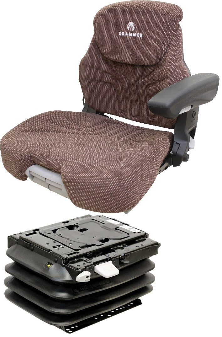12v Fabric Air Suspension Seat with Command Arm for John Deere – SeatHaus