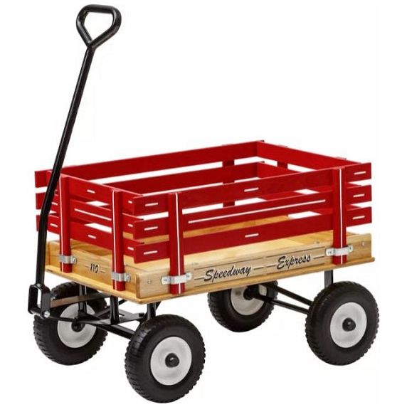 18″ x 28″ (Red) 110 Speedway Express Kids Wagon w/ Side Racks 800 ...
