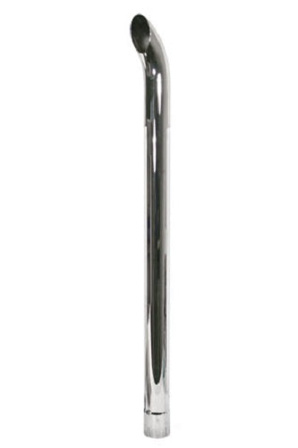 Chrome Curved Exhaust Stack Pipe 48" Tall - 3" ID – SeatHaus