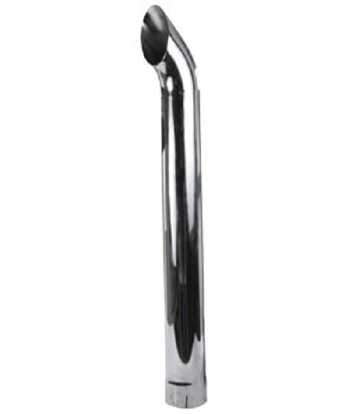 Chrome Curved Exhaust Stack Pipe 48" Tall - 5" ID – SeatHaus