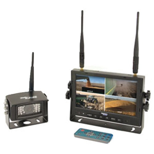 CabCAM 7" HD Quad Wireless Monitor - 1 Camera Observation System w/ Re ...