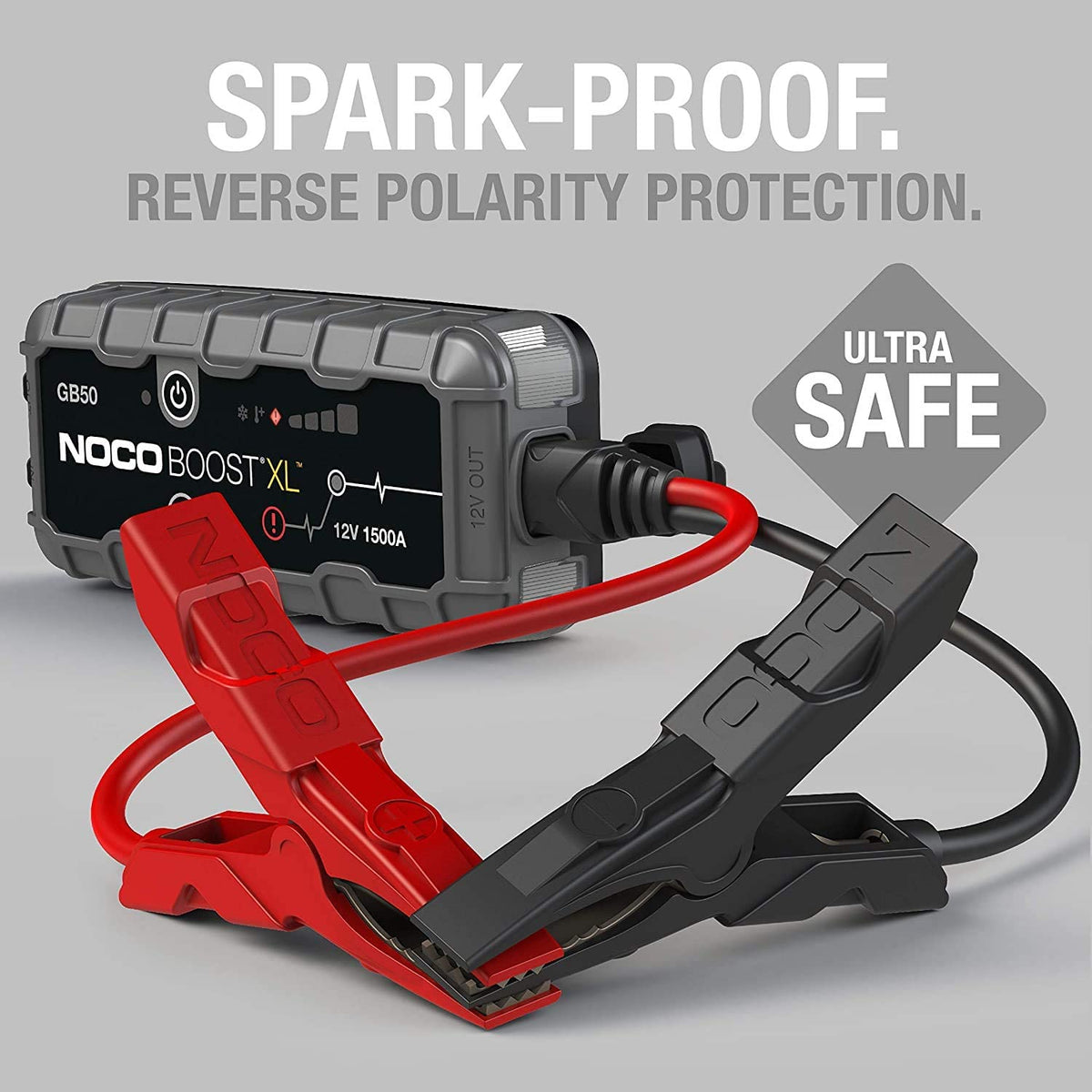 1500 Amp (12v) Vehicle Tractor ATV / UTV Jump Starter Box XL Booster P ...