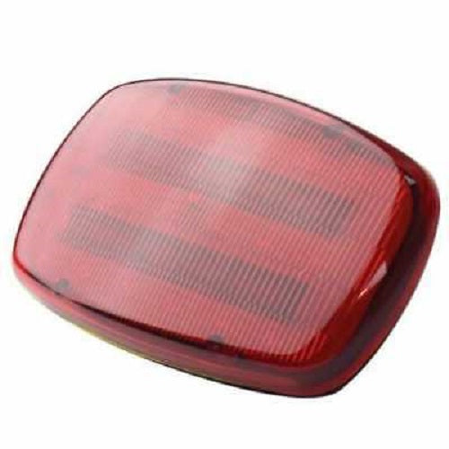 Portable Red Safety Flasher 6" X 4" Battery Operated w/ Magnetic Base ...