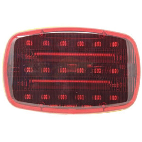 Portable Red Safety Flasher 6" X 4" Battery Operated w/ Magnetic Base ...